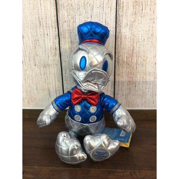 Disney | Toys | Authentic Donald Duck 85th Anniversary Metallic Plush ...